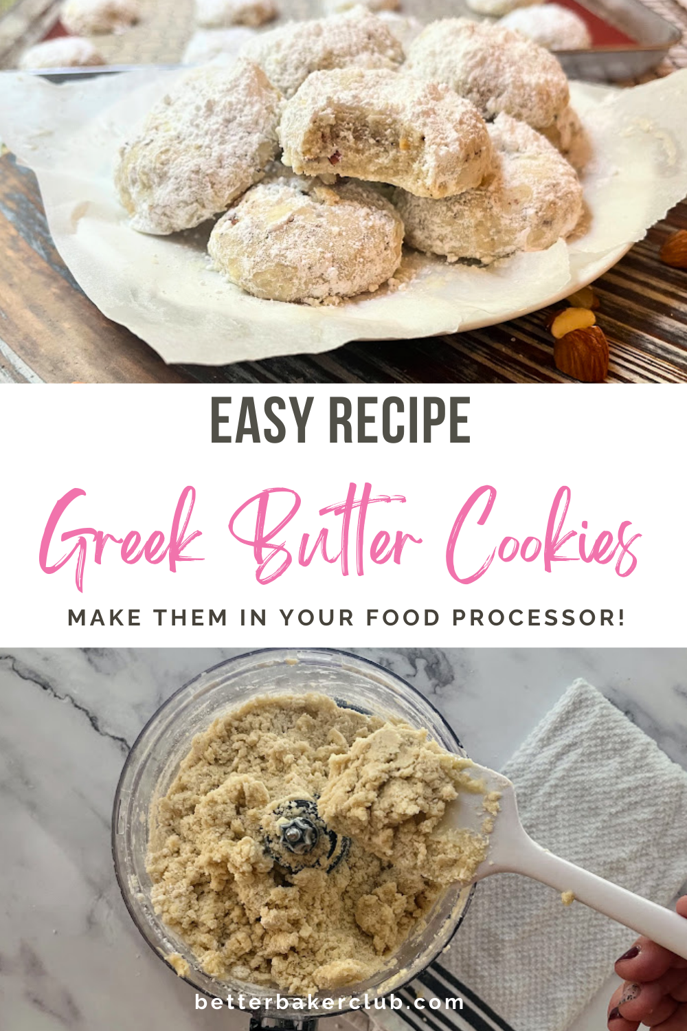 Easy Recipe: Traditional Greek Butter Cookies (Kourabiedes) - Better ...