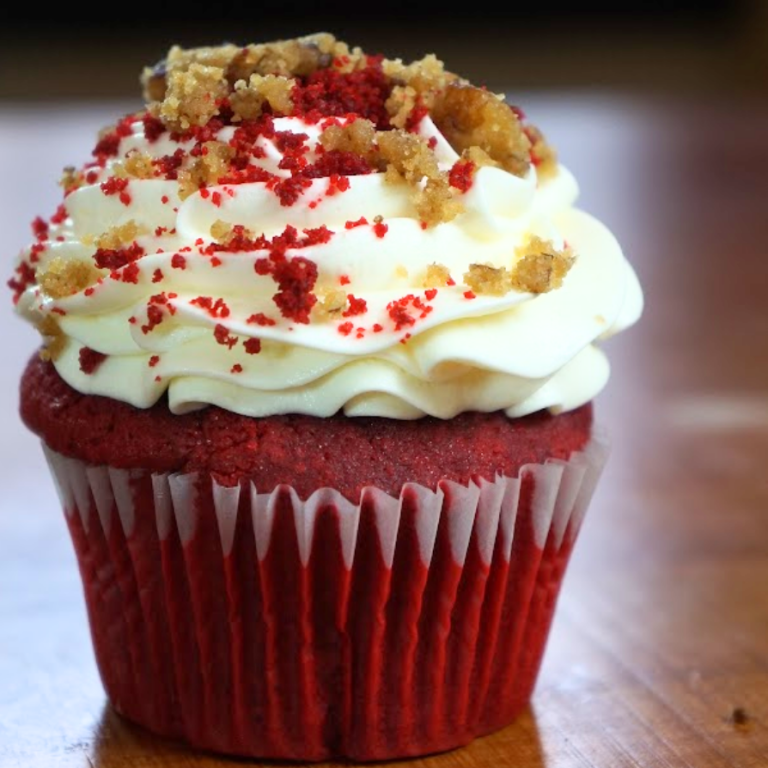 Red Velvet Praline Cupcakes with Cream Cheese Frosting - Better Baker Club