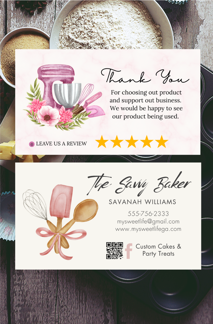 Free Custom Printable Bakery Business Card Templates & Designs - Better ...
